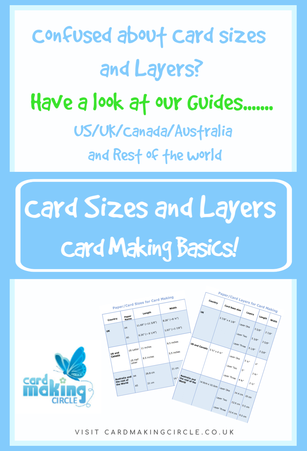 Card Sizes and Layers