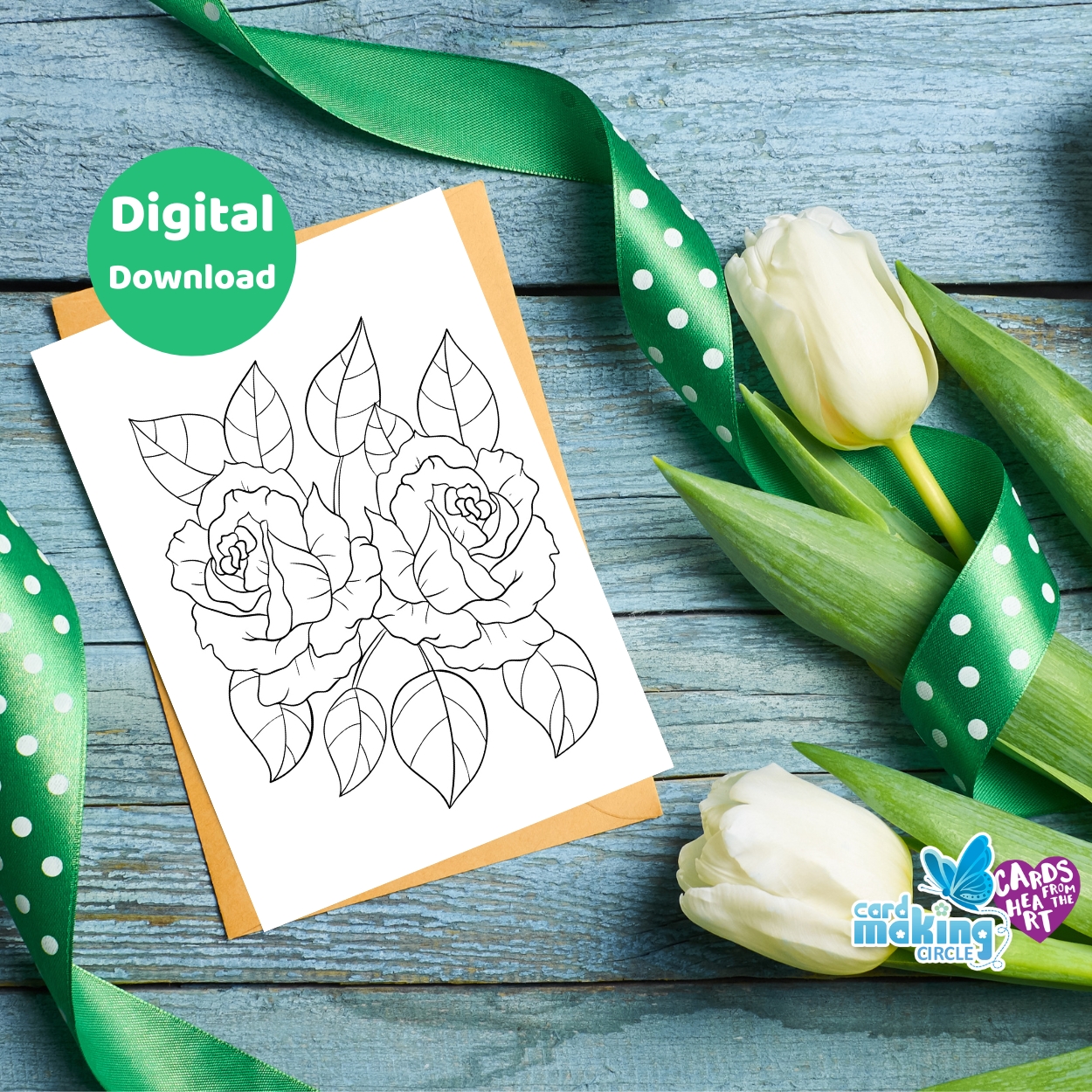 Floral Colouring Greeting Cards
