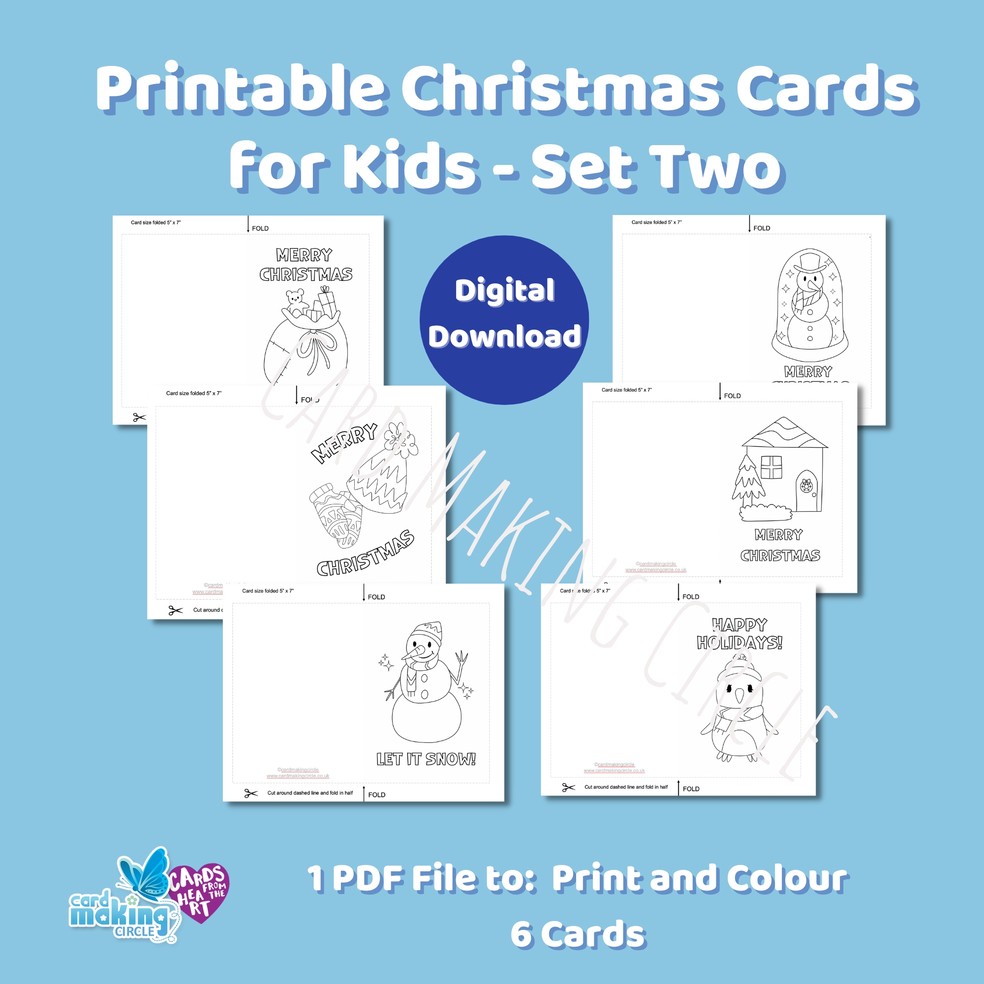 Printable Christmas Cards for Kids